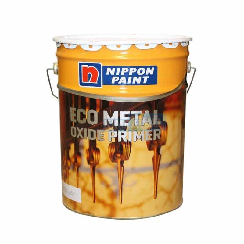 ECO METAL OXIDE PRIMER 20L - ថ្នាំទ្រនាប់ដែកការពារច្រះ ពណ៏ប្រផះ ...